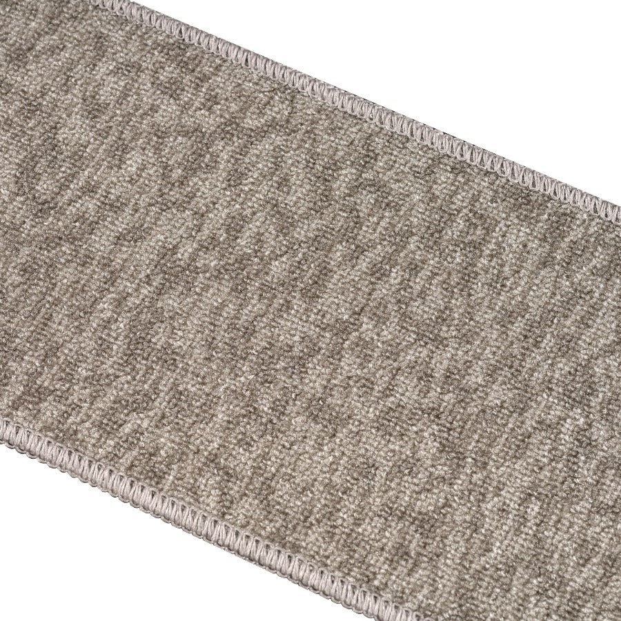 Rania Gray Neutral Non-Slip Stair Treads Rug